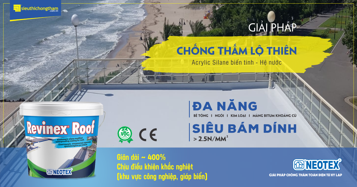 Revinex Roof | Hệ Thống Siêu Thị Chống Thấm Số 1 Việt Nam